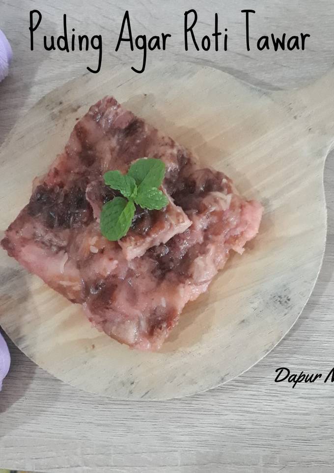 Resep 022. Puding Agar Roti Tawar oleh Dapur NabHit - Cookpad