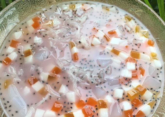 Resep Es rumput laut dan jelly segar oleh Amanda Rachmawati - Cookpad