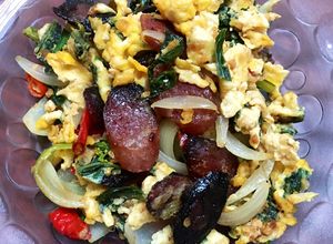 Resep lapchiong telor orak arik rumahan enak dan mudah - Cookpad