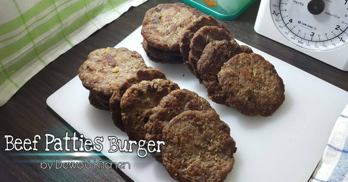 Resep Beef patties burger / Daging sapi burger oleh Dewo Saputro Dewi ...