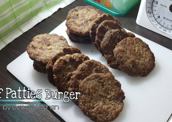 Resep Beef patties burger / Daging sapi burger oleh Dewo Saputro Dewi ...