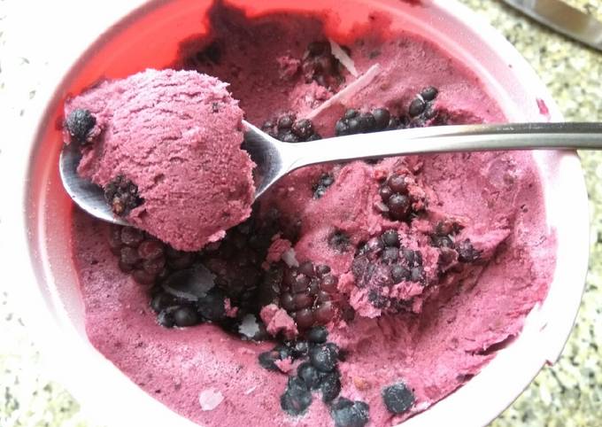 Helado de Mora Receta de Giovanna Merino- Cookpad