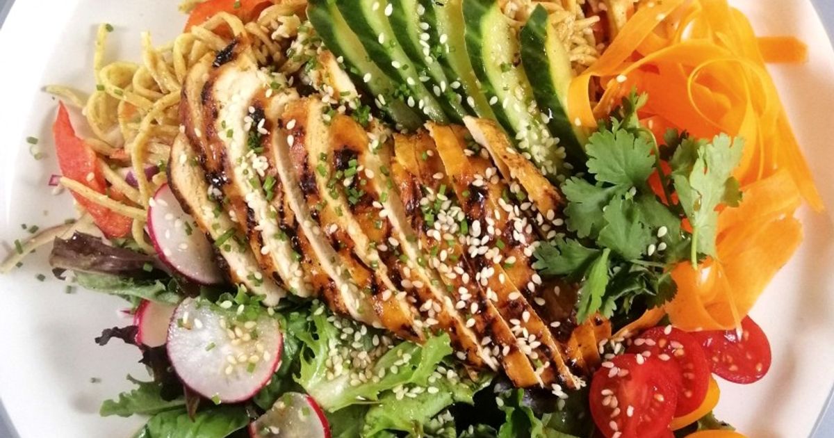 Chicken Noodle Salad Recipe by Fittest Chef - Cookpad