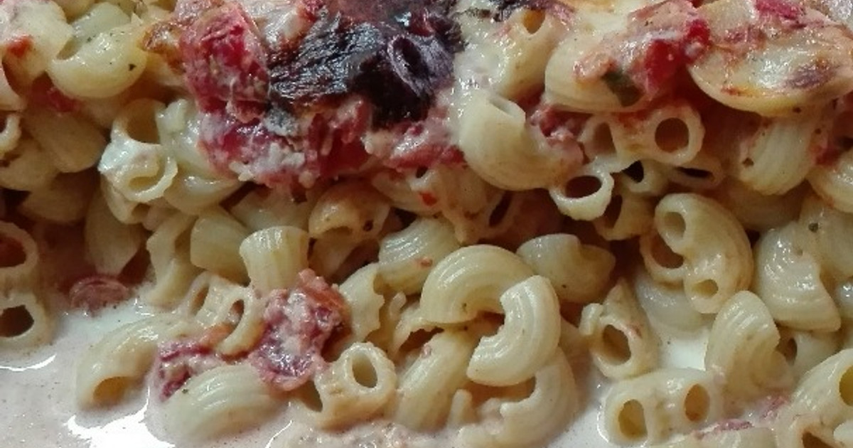 Fideos Gratinados Con Salsa Mixta Receta de Las Recetas de Silvi- Cookpad