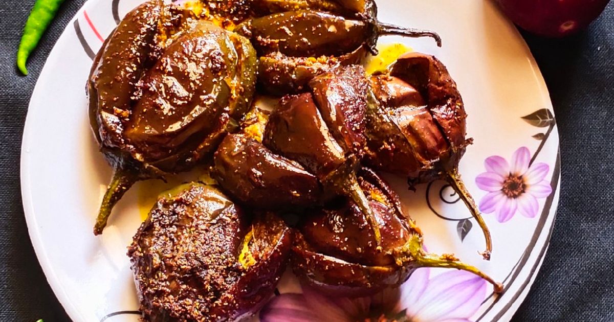 Bharwa Baingan (Stuffed Eggplant) Recipe by Preeti Sahil Gupta