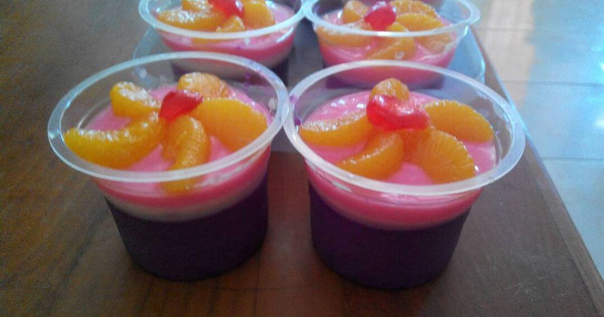 Resep Puding sutra ubi ungu oleh Andri Agustin - Cookpad
