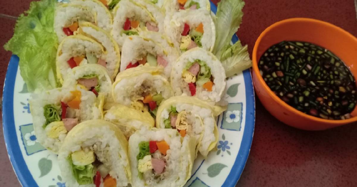154 resep kimbab telur tanpa nori enak dan mudah - Cookpad