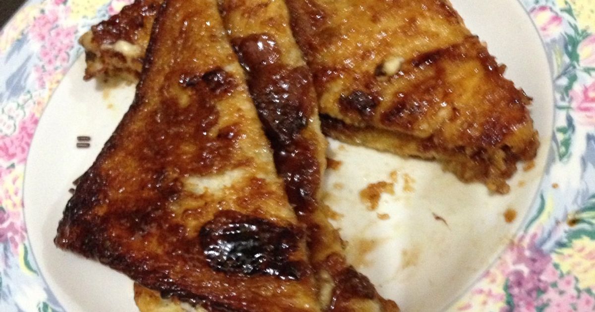 Resep Caramel Toast Bread With Chocolate And Cheese Filling 🍞🍫🧀 oleh ...