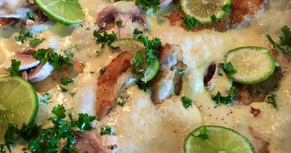 Pechugas de pollo con crema de hongos - 495 recetas caseras- Cookpad