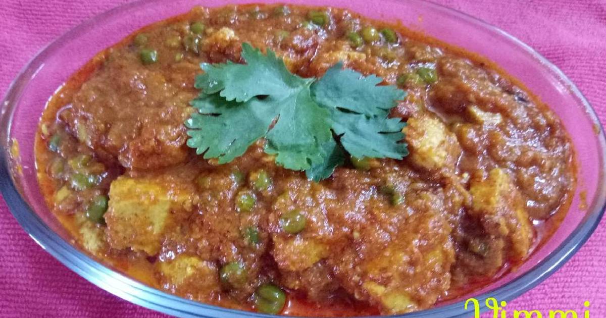 Shahi Matar Paneer Recipe by Vimmi Bhatia - Cookpad