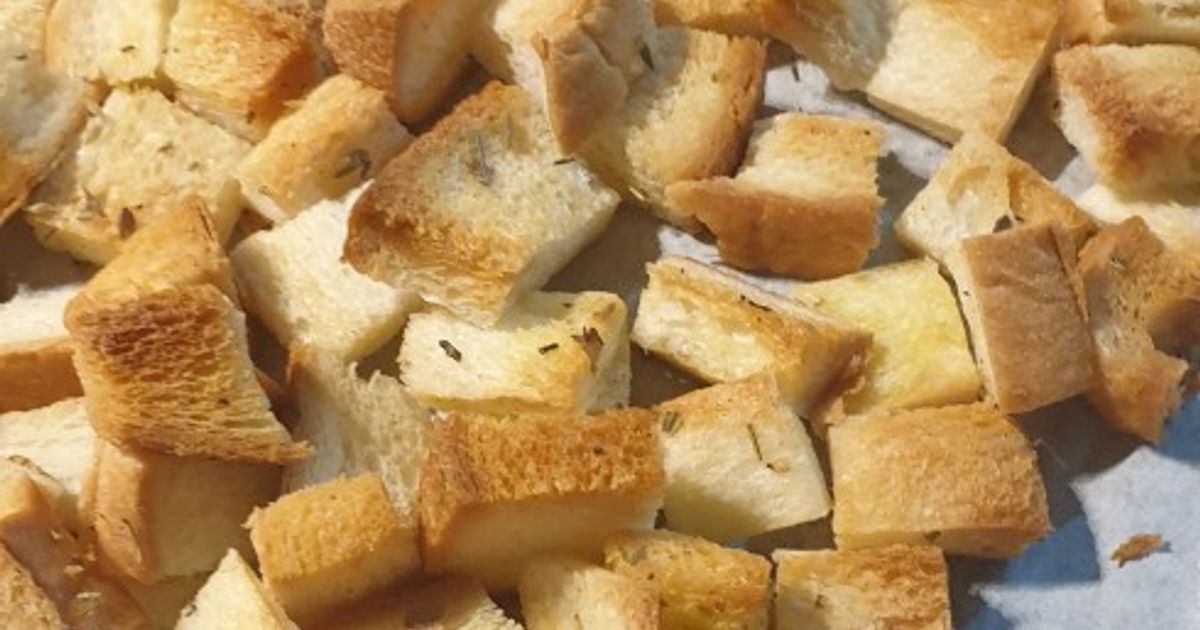 Resep Crouton Atau Krutong Dari Roti Tawar oleh Zunidfood - Cookpad