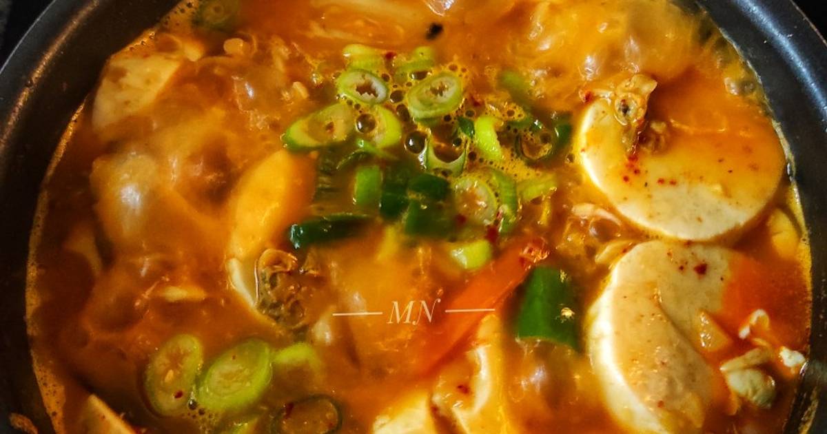 Resep Sup kerang kimchi tahu(Sundubu Jjigae) oleh Mahela. Nst - Cookpad