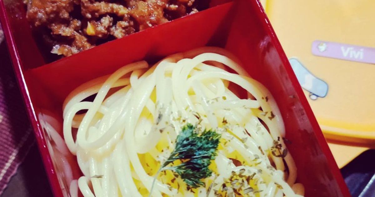 Resep Spaghetti Bolognese Untuk Bekal Anak oleh amalia defiani - Cookpad