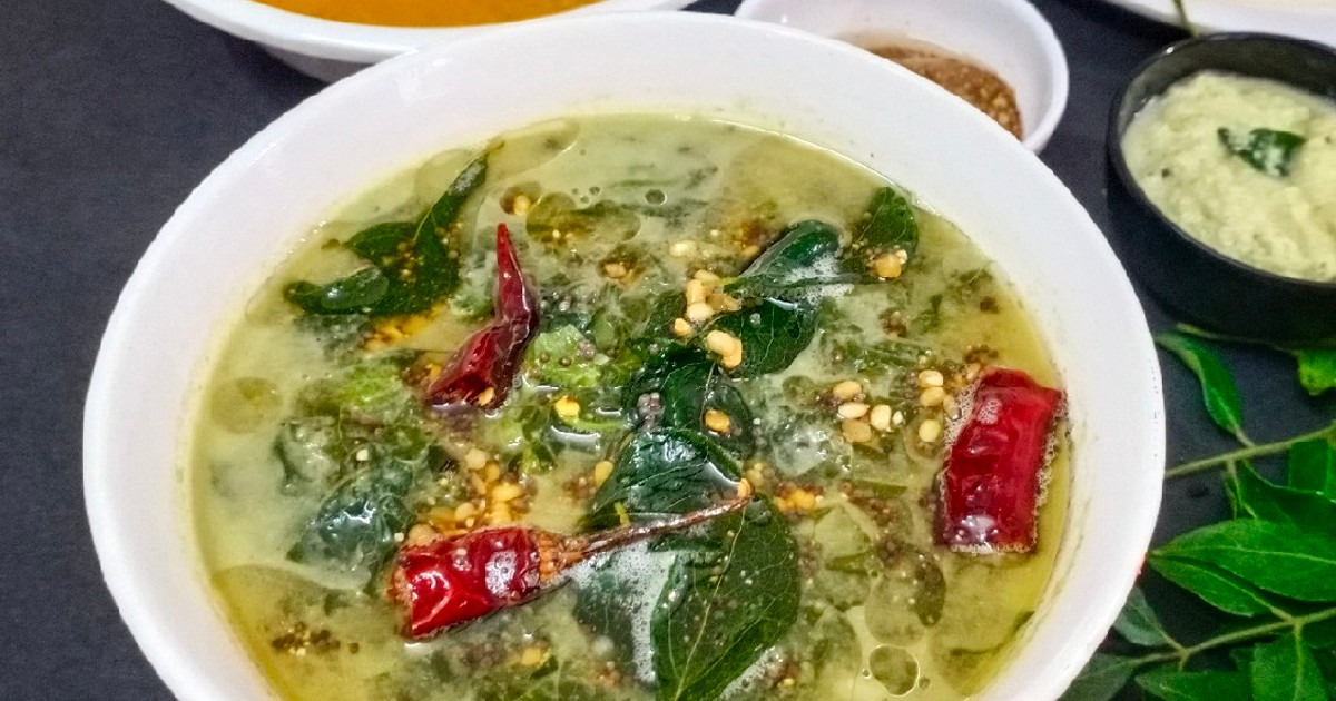 Harive Soppu Bendi / Amaranth Leaves Curry Recipe by spicequeen - Cookpad