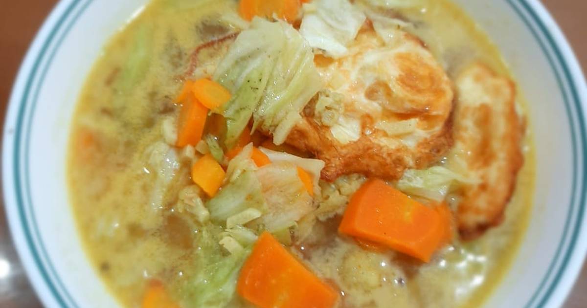 Resep Kari sayur telor ceplok oleh Lia Tresna - Cookpad