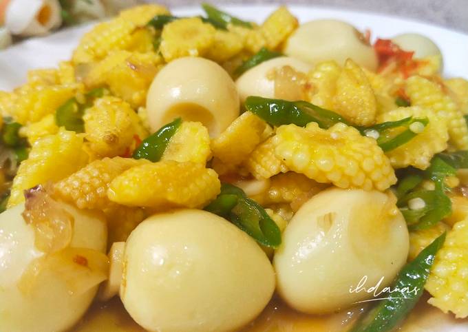 Resep Tumis Putren Telur Puyuh Lombok Ijo oleh ihdanas - Cookpad