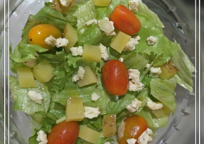 Resep Salad sayur kentang dengan keju mentah oleh Ummu Daffara - Cookpad