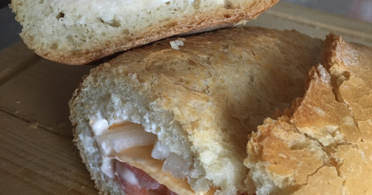 Lonche De Jamón Paseado !! Receta de Ma. Saray Andrade- Cookpad