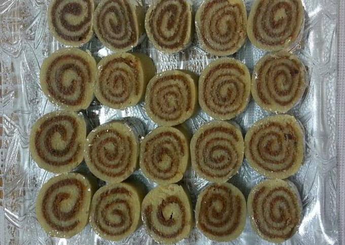 Kaju Chocolate Roll Recipe by Mital Viramgama - Cookpad