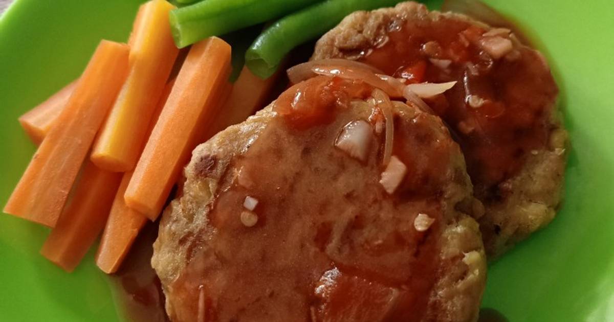 Resep Steak Tempe Saos Pedas 😋 oleh Kafa's Mama - Cookpad