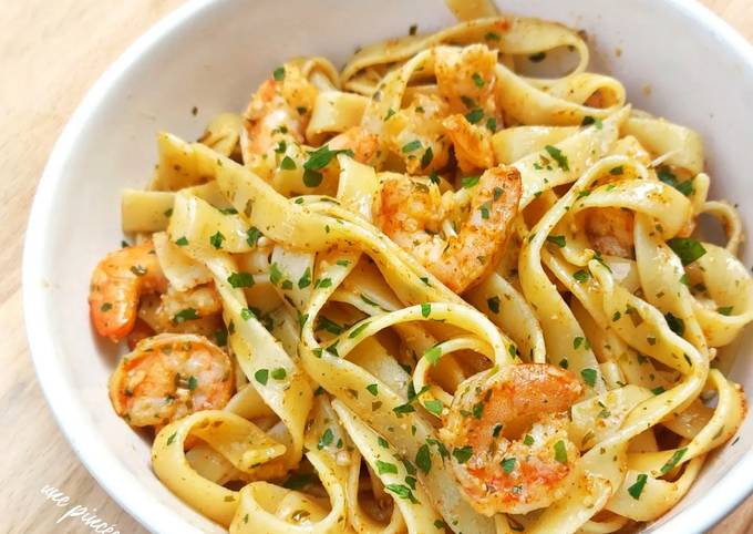 Garlic noodles aux crevettes de La Cuisine d une blonde - Cookpad