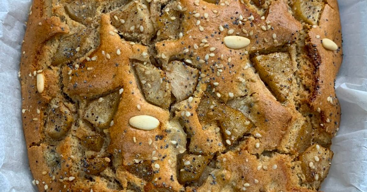 Pastel De Pera Con Lavanda Receta de Adela Alonso Gallegos- Cookpad
