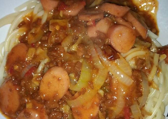 Resep Spaghetti sosis oleh Mia👧 - Cookpad