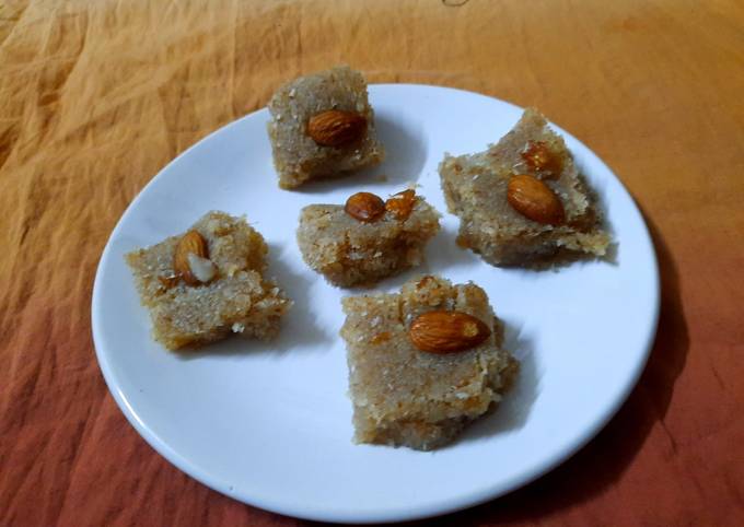 Coconut burfi Recipe by Dolly Kachhwani - Cookpad