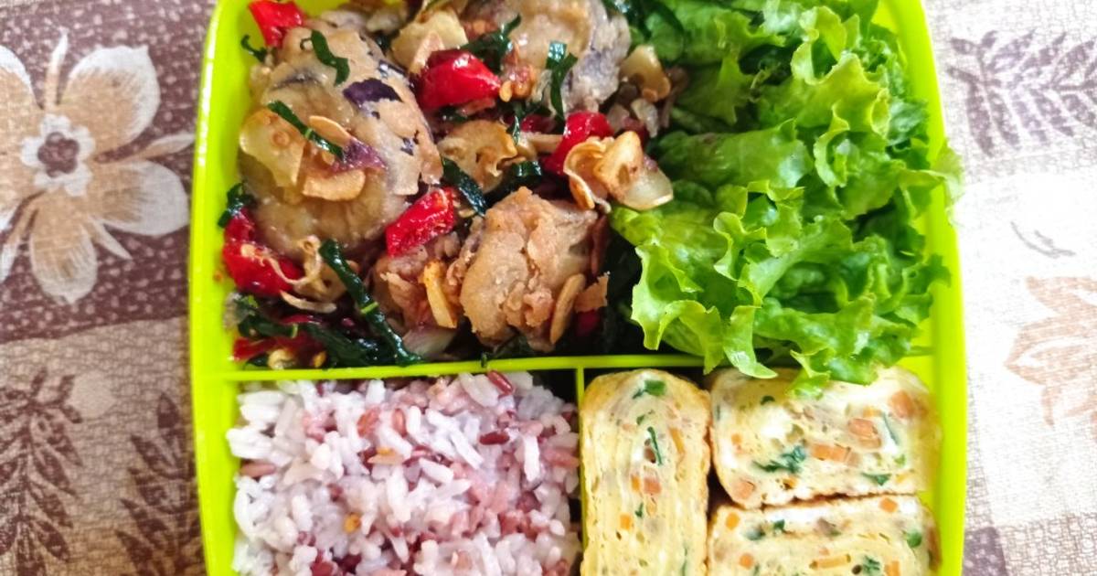 Resep Bekal Sederhana (Terong cabe garam & telur gulung) oleh Hepijelly ...