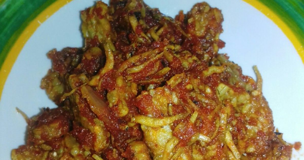 Resep Teri Tempe Balado oleh Putri Syawalani Hery Karni - Cookpad