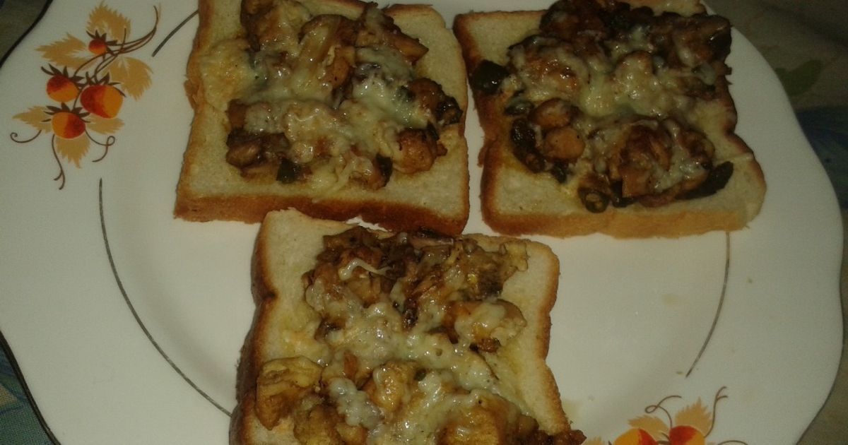 Open Face Chicken Sandwich Recipe by Mukti Sahay - Cookpad
