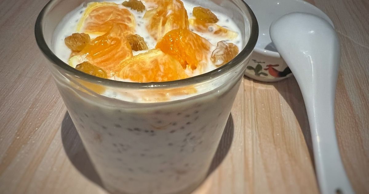 Resep Chia Seed Yoghurt Dengan Jeruk Dan Sultana oleh Veteran Afghan ...