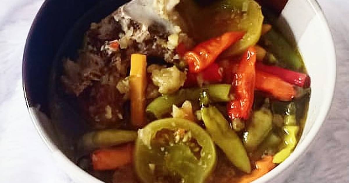 Resep Asem-asem daging balungan super pedas oleh Rachma Yusfa - Cookpad