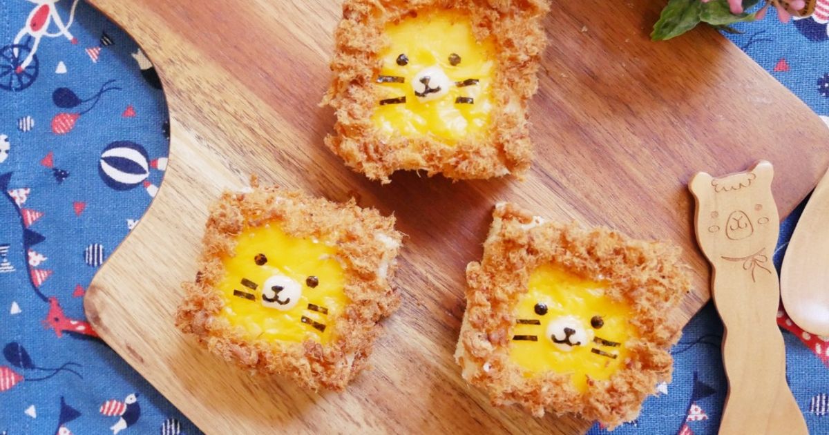 Adorable 'Little Lion Pork Floss Toast' – Easy And No Special Skills ...