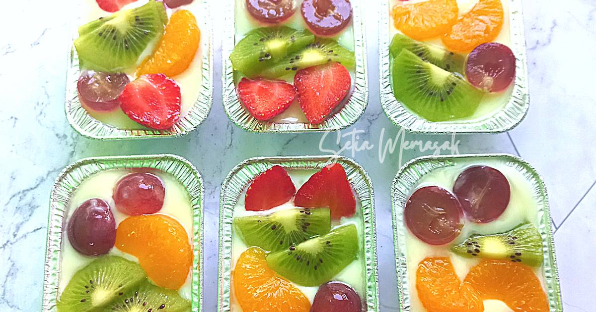 24 resep puding buah susu alumunium foil nutrijel enak dan mudah - Cookpad