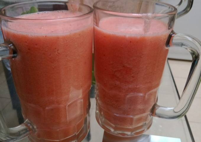 Resep Menu Diet Jus Stroberi Nanas Oleh Dapurdinar Cookpad