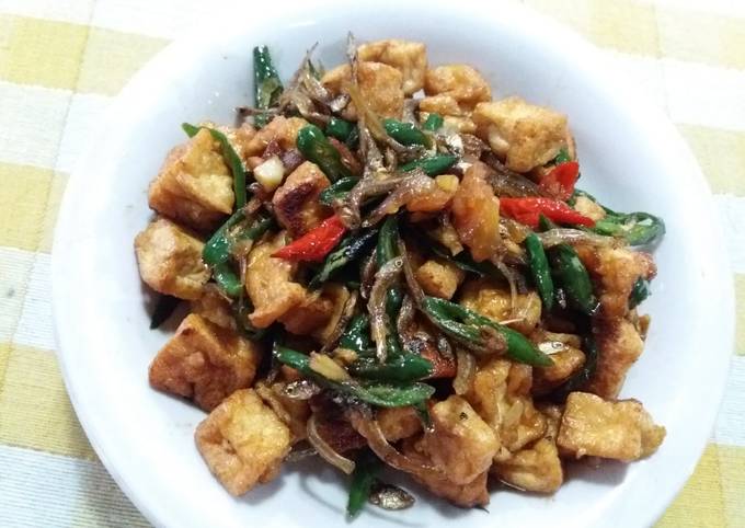 Resep Orek Teri dan Tahu Cabe Hijau 🌶 oleh @cutfa_haflisyah - Cookpad