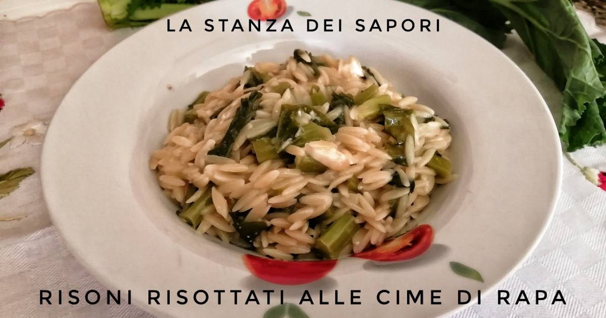 Ricetta Risoni risottati alle cime di rapa di La stanza dei sapori ...