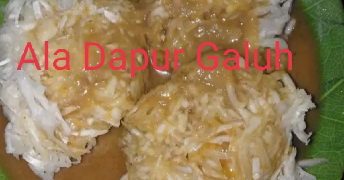 Resep Sulada Jawaw Kuah Santan Gula Habang (Sawut Singkong Gula Merah ...