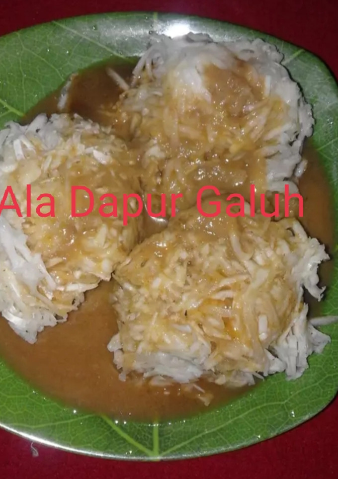 Resep Sulada Jawaw Kuah Santan Gula Habang (Sawut Singkong Gula Merah ...