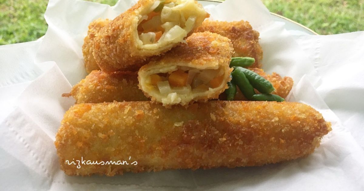 Resep Risoles Isi Sayuran (Kentang & Wortel) oleh Rizka Usman - Cookpad