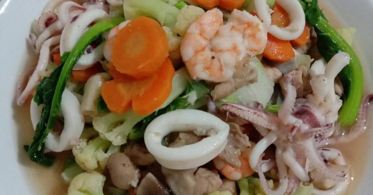 Resep Cap cay seafood oleh tatik asriasih - Cookpad