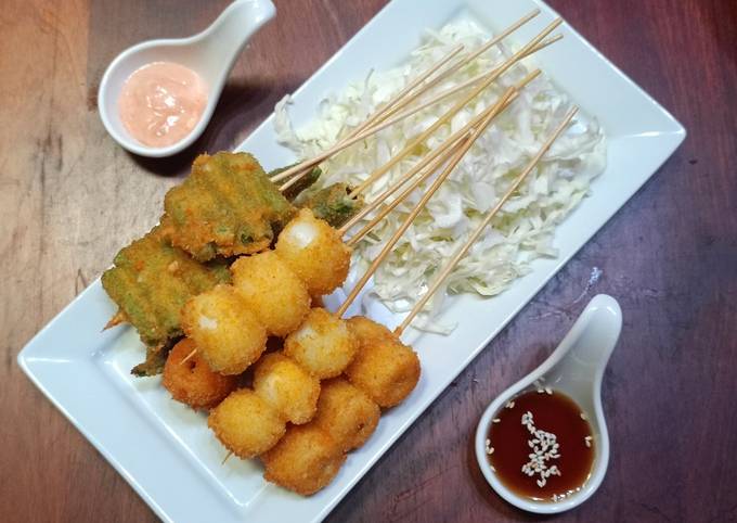 Resep Kushiage atau kushikatsu oleh tommy wiriadi putra - Cookpad