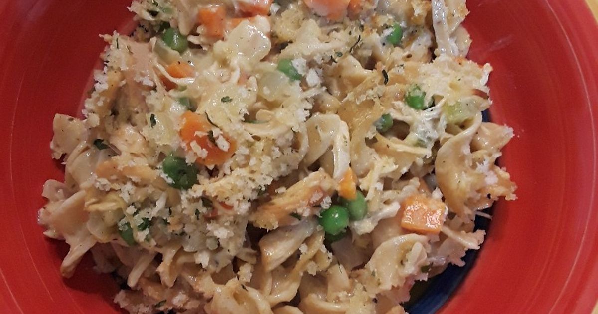 Chicken Pot Pie Noodles Recipe By Christina