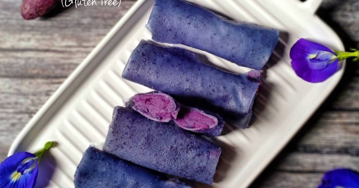 Resep Pancake Ubi Ungu Bunga Telang (Gluten Free) oleh Oknisa Carolina ...