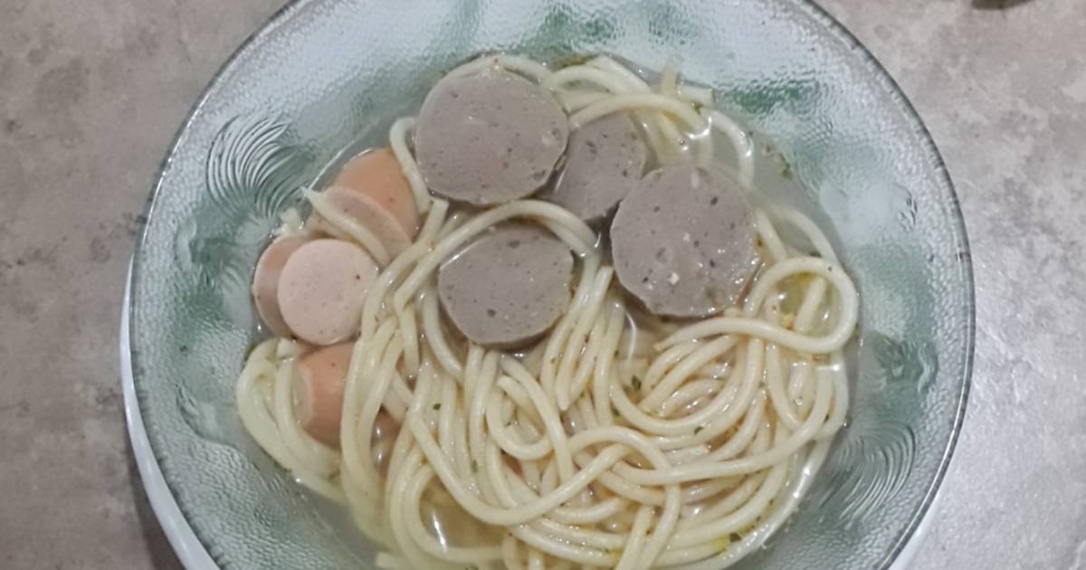Resep Spaghetti kuah oleh Ani Brilian - Cookpad