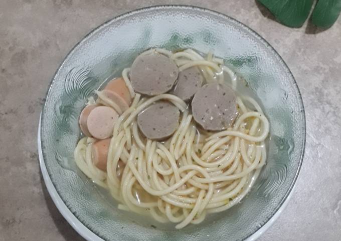 Resep Spaghetti kuah oleh Ani Brilian - Cookpad