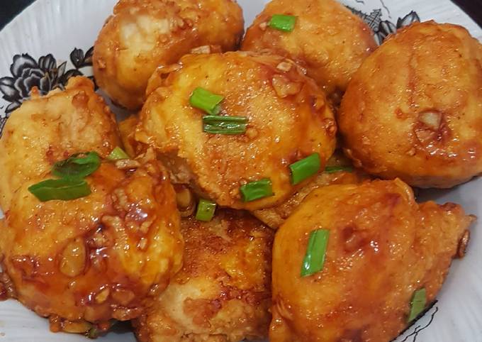 Resep Bola-bola tahu saus madu oleh Dyah Purnamasari - Cookpad