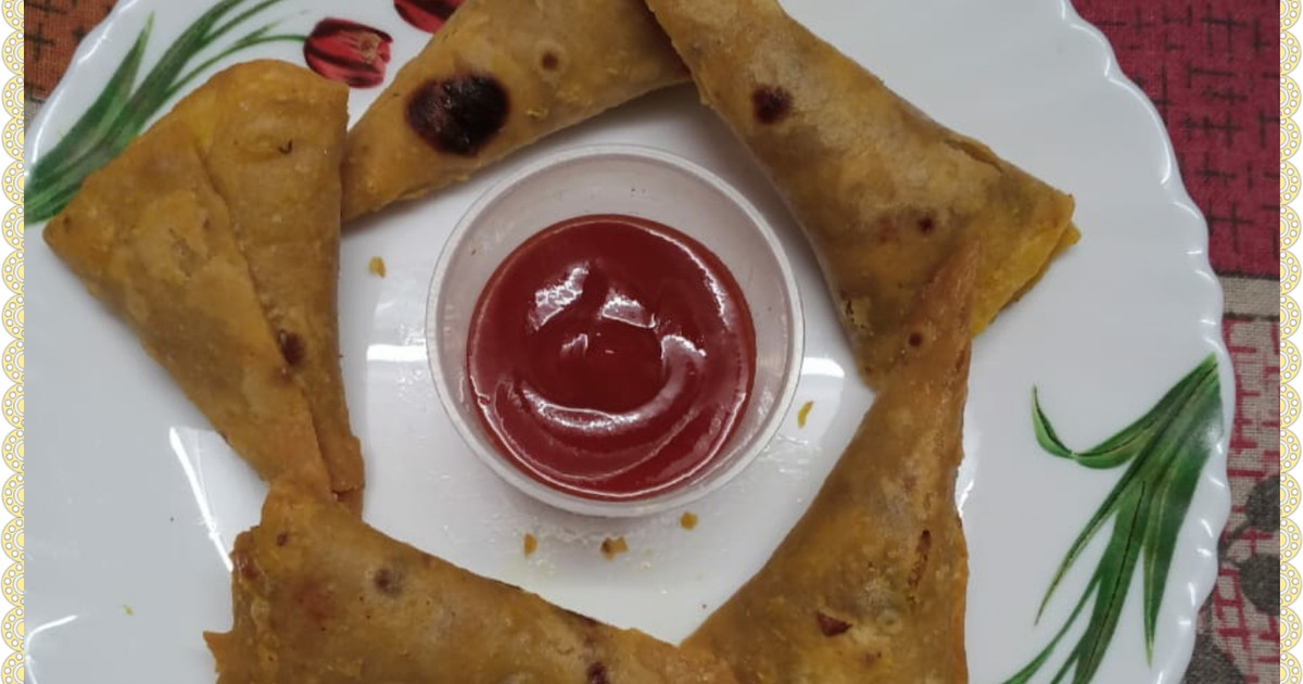 Mini Chapati Samosa (Leftovers) Recipe by Pranjal Kotkar - Cookpad
