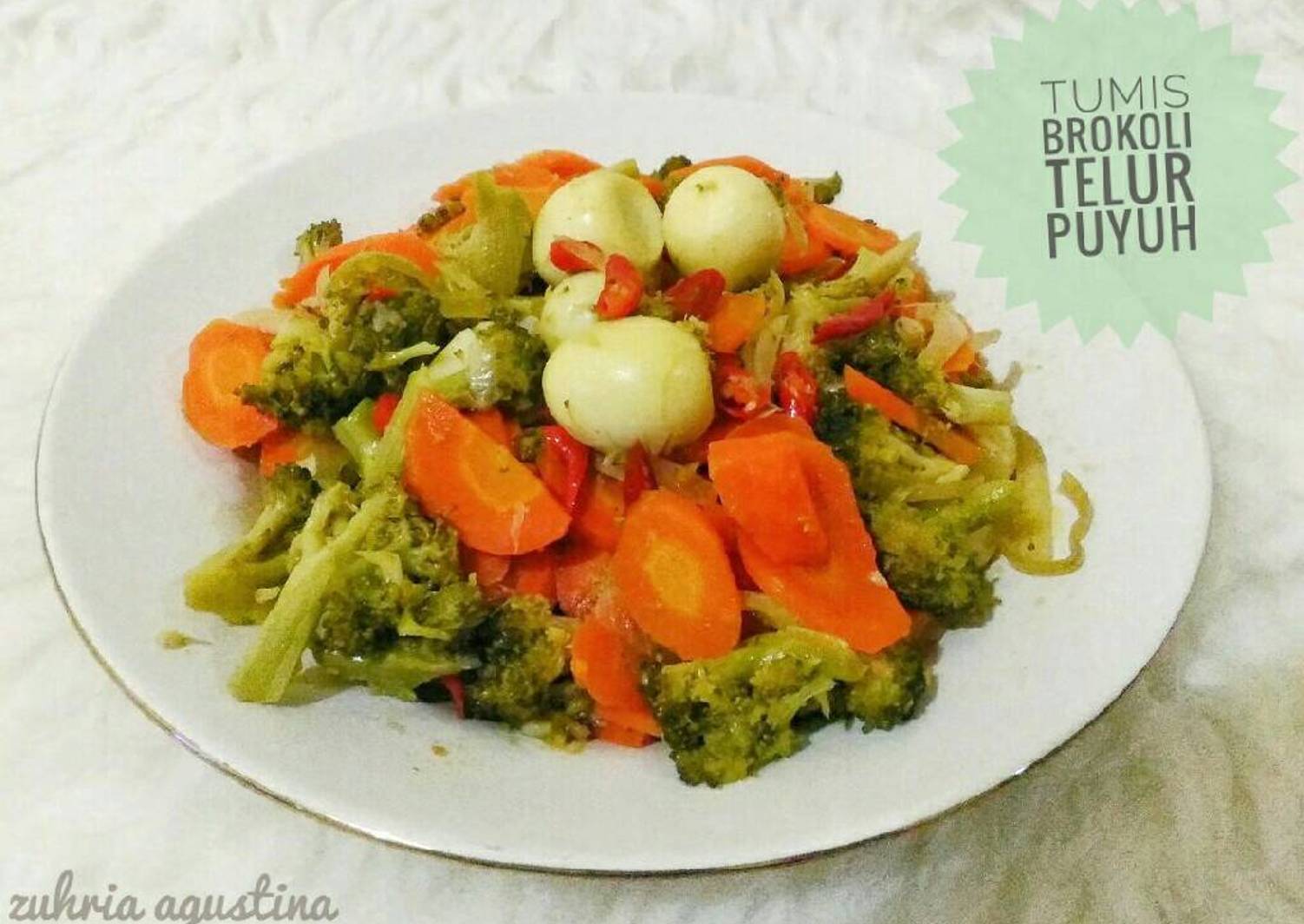 Resep Tumis Brokoli Telur Puyuh oleh zuhria agustina - Cookpad